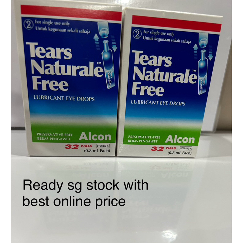 [Bundle of 2/4] expiry Sept 2026 Alcon Tears Naturale Free eye drops ...
