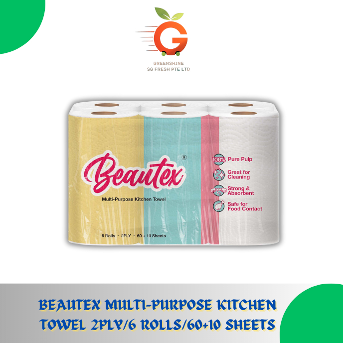 [GreenshineSG]MULTI-PURPOSE KITCHEN TOWEL BEAUTEX 6 ROLLS/SCOTT 2 ROLLS ...