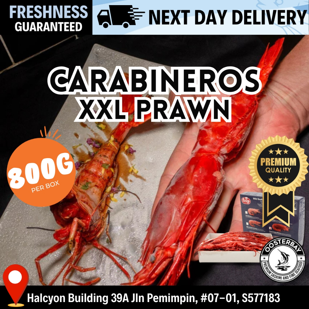 【OOSTERBAY】Frip XXL Carabineros Mozambique Red Prawn 5/7 (800g ...