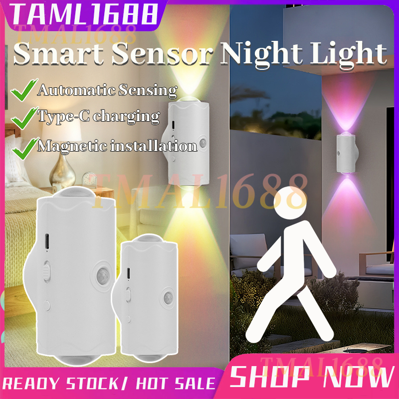 [ Sg Ready Stock] Warm Smart LED Night Light with Motion Sensor,Ambient ...