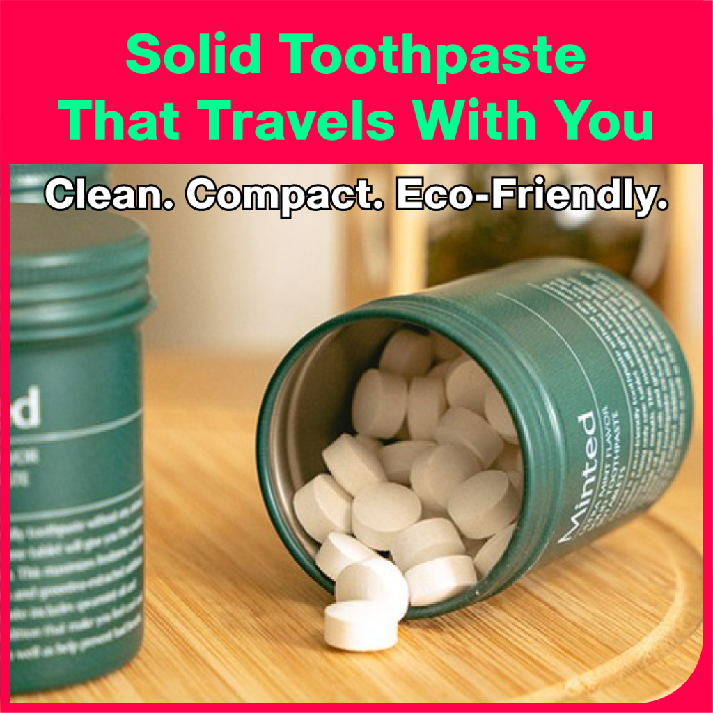 Solid Toothpaste Tablets – Mint Fresh | Korean Made, Travel-Friendly ...