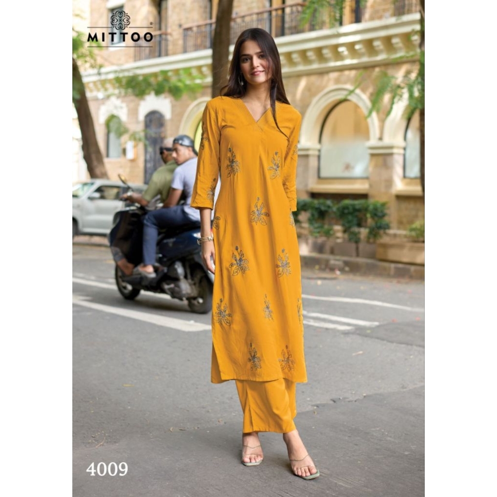SG Readystock Rayon Cord Set Kurti Plazzo dress 2 Piece Dress ...