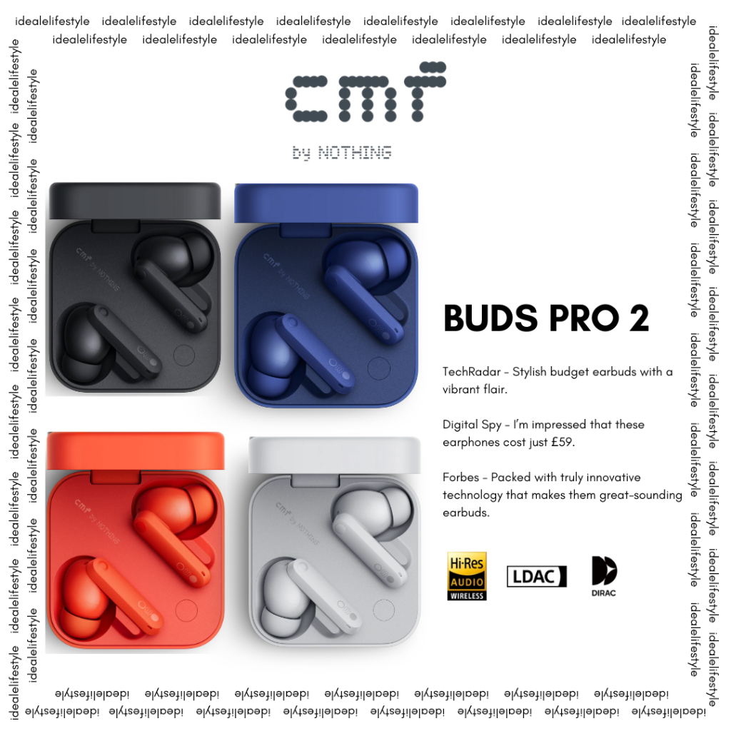 CMF Buds Pro 2 Wireless Earbuds with ChatGPT Integration, Hi-RES Audio ...
