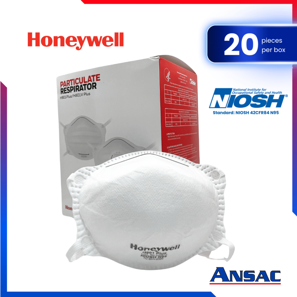 [$0.89/pcs for box of 20pcs] Honeywell H801 Plus NIOSH Approved | N95 ...