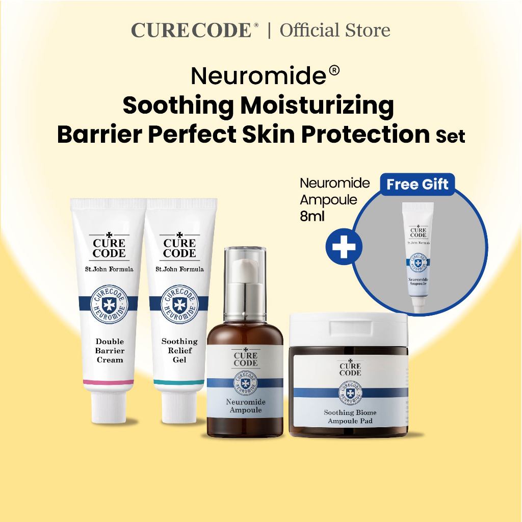 CURECODE Neuromide Soothing Moisturizing Barrier Perfect Skin Protection Set | Shopee Singapore