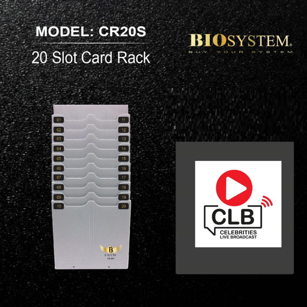 Biosystem 20 Slot Card Rack – CR20S | Shopee Singapore