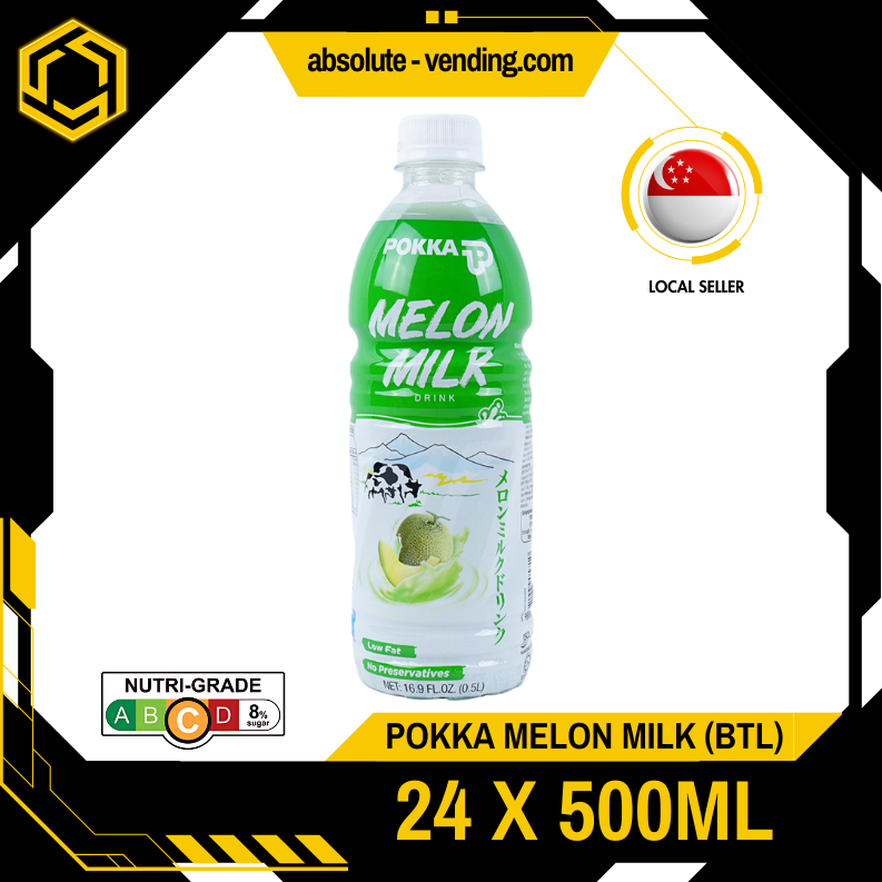 POKKA Melon Milk 500ML X 24 (BOTTLE) | Shopee Singapore