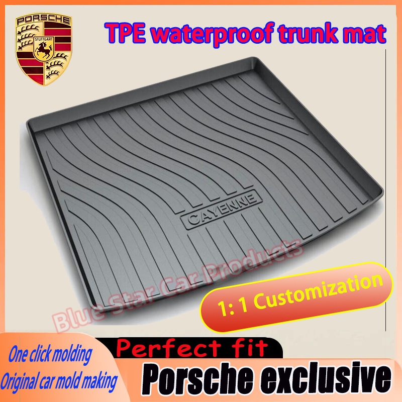 Porsche TPE rubber trunk mat waterproof tailstock mat waterproof mat ...