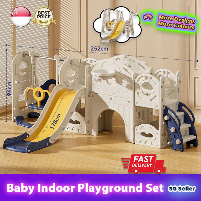 【SG Ready Stock】5-in-1 Kid's Indoor Mini Playground Toy Combo PlaySet ...