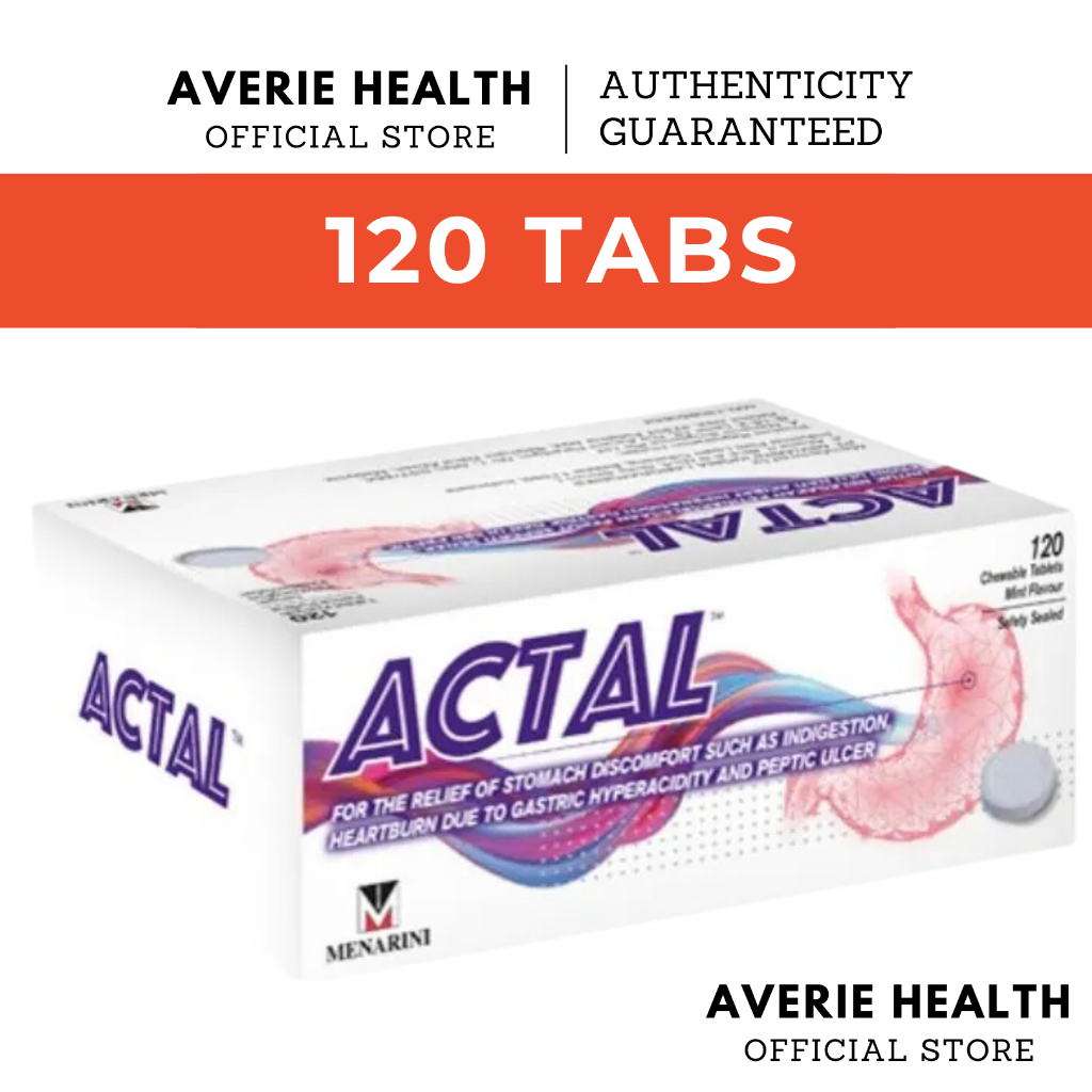 [New Packaging] Actal Fast Acting Antacid Tablets 120s | Relieves ...