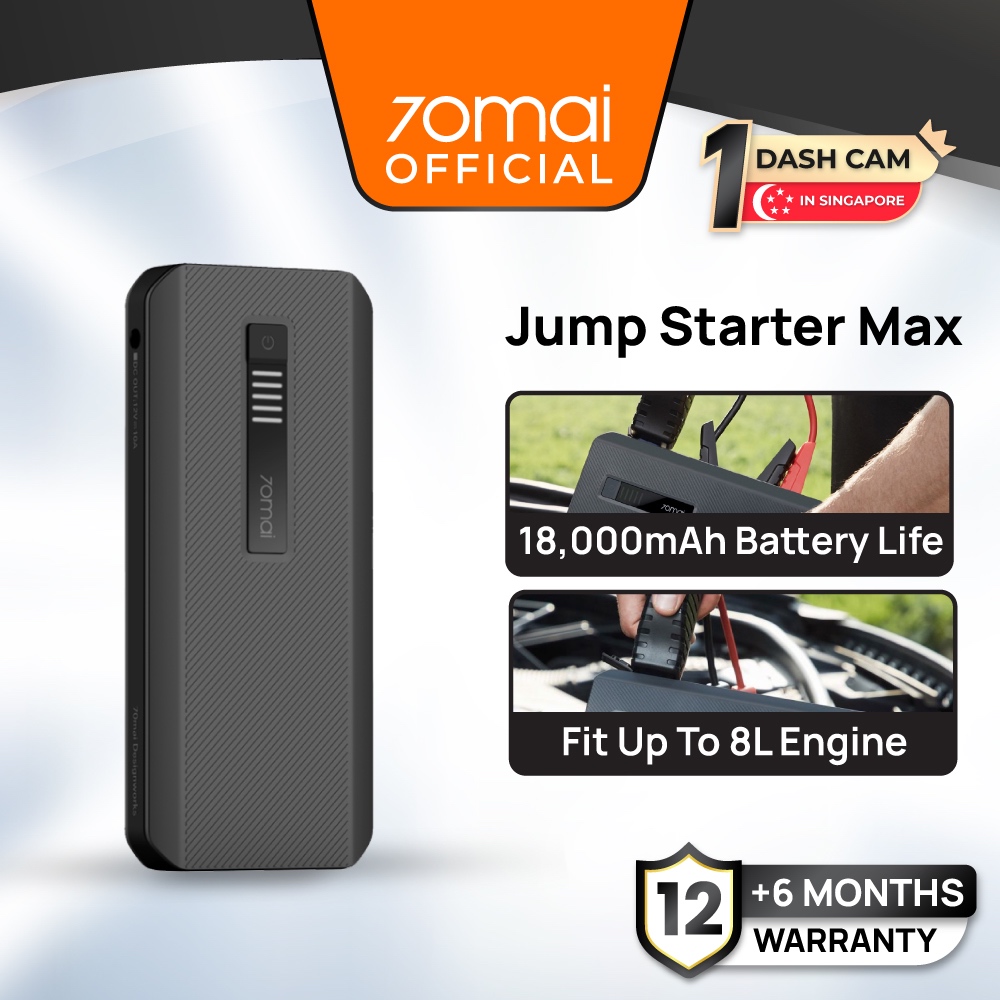 70mai Car Jump Starter Max 18000mAh Powerbank for Car Emergency Booster ...