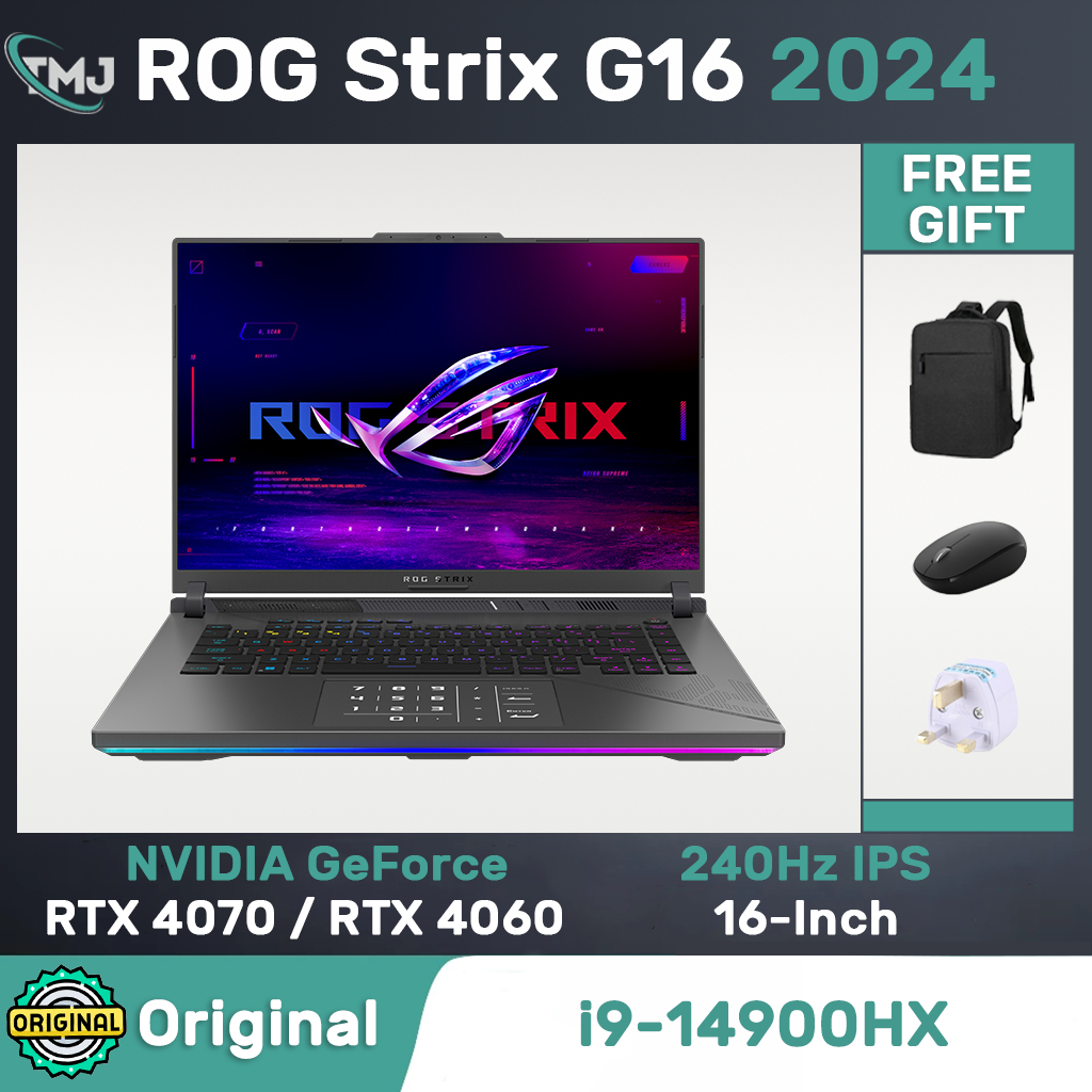 ASUS ROG Strix G16 2024 i9-14900HX RTX4070 / RTX4060 16 inch 240Hz 2.5K ...