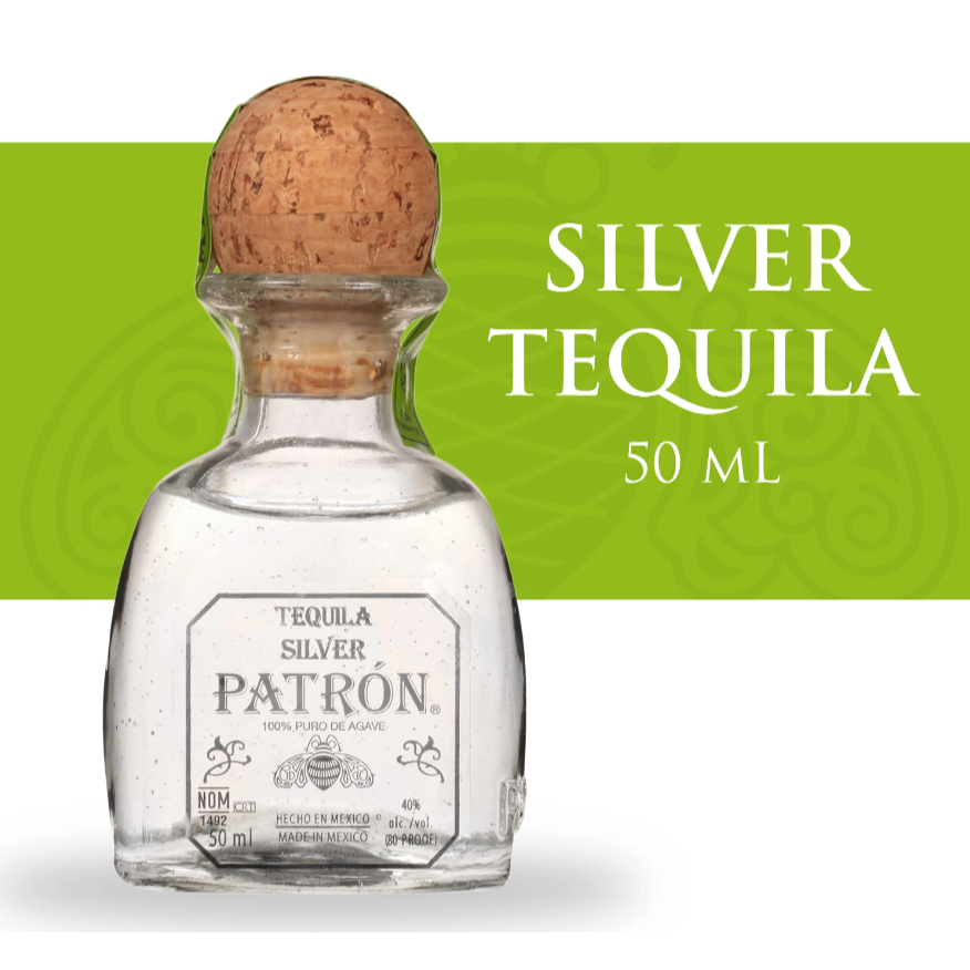 Patron Silver Tequila 50ml 5cl Miniature | Shopee Singapore