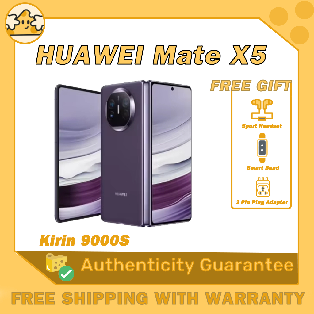 HUAWEI Mate X5 7.85 inch Foldable OLED Screen Smartphone Kirin 9000S HarmonyOS 4.0 Satellite ...