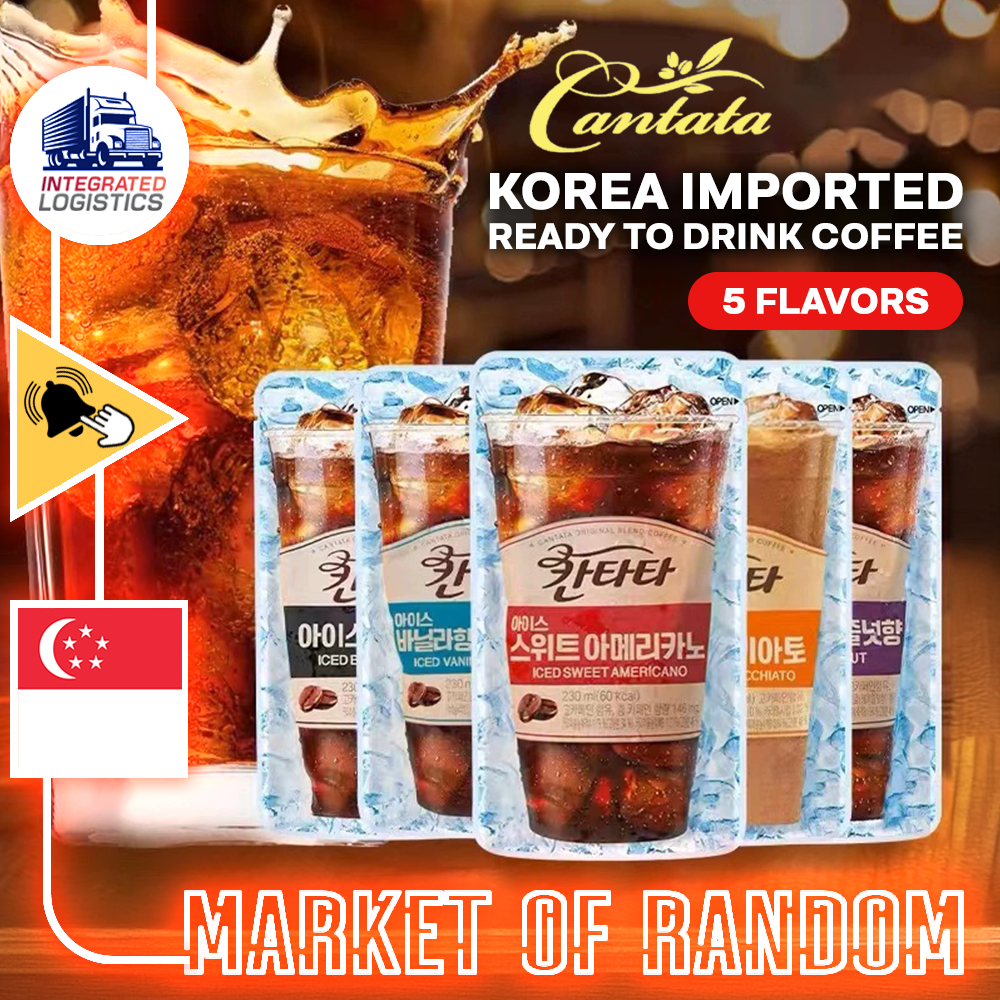 🇰🇷KOREA IMPORT🇸🇬 Korean Ready To Drink Coffee Pouch Pack by Cantata and ...