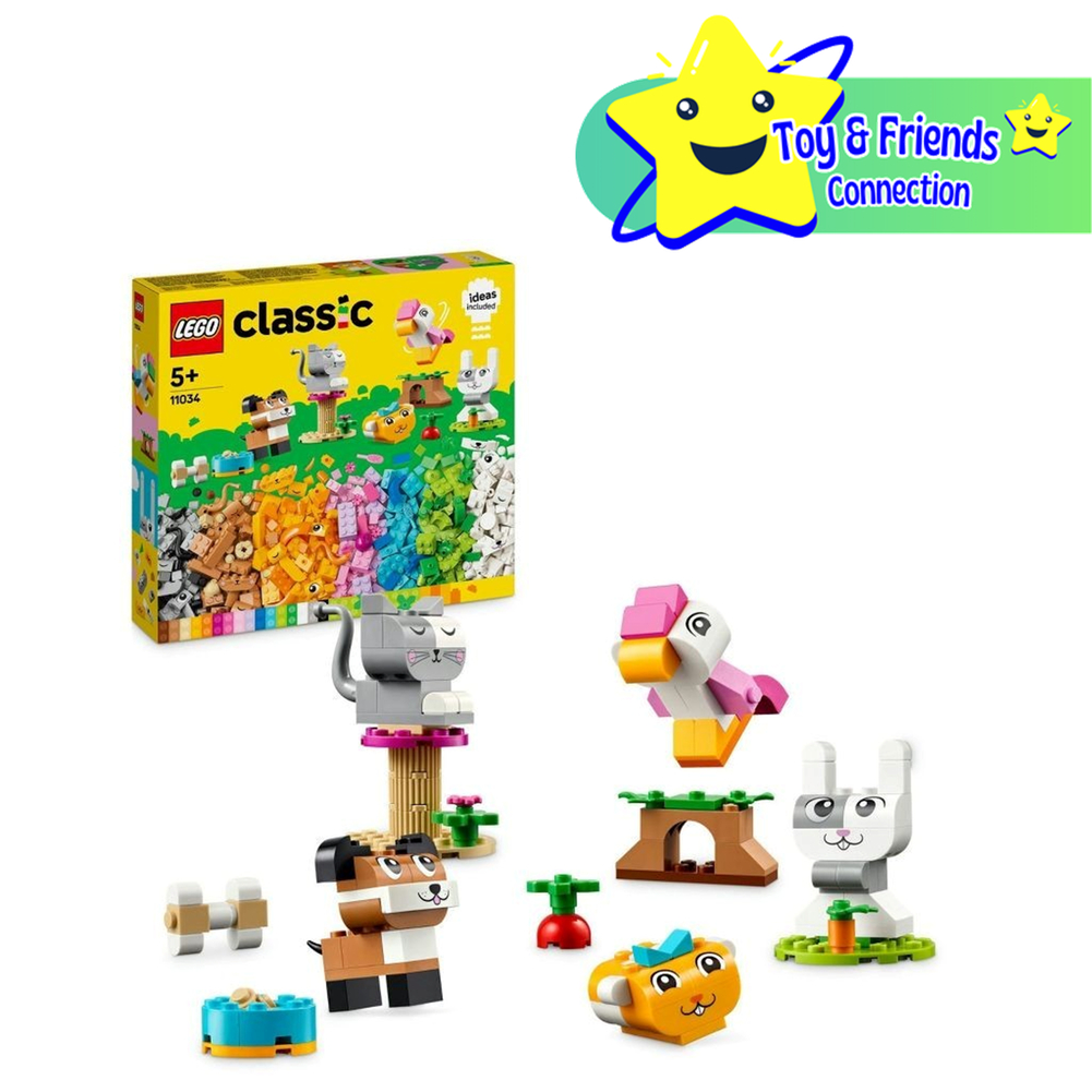 LEGO Classic 11034 Creative Pets Buildable Animal Toy (450 Pieces ...