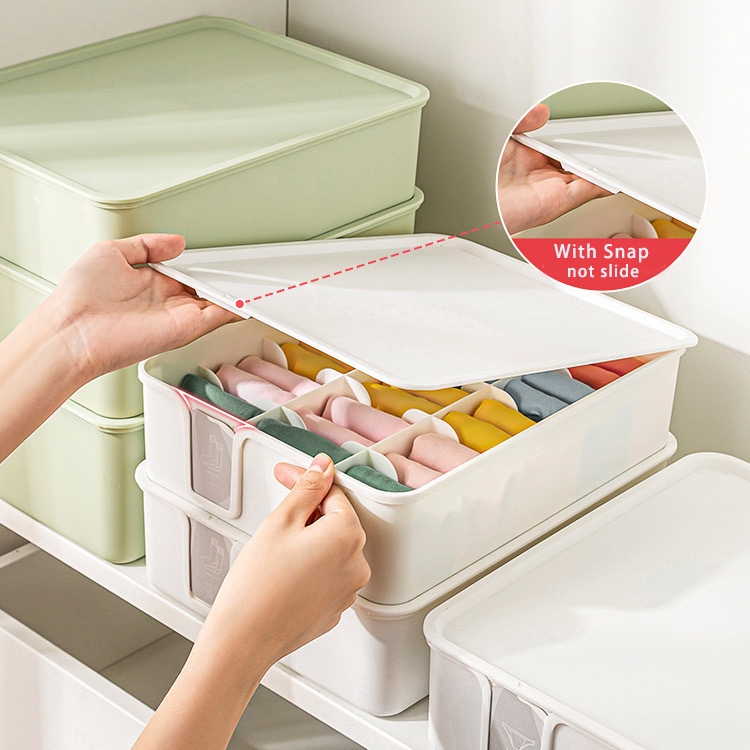 【SG STOCK】Underwear Storage Box Socks Storage Underwear Compartment ...
