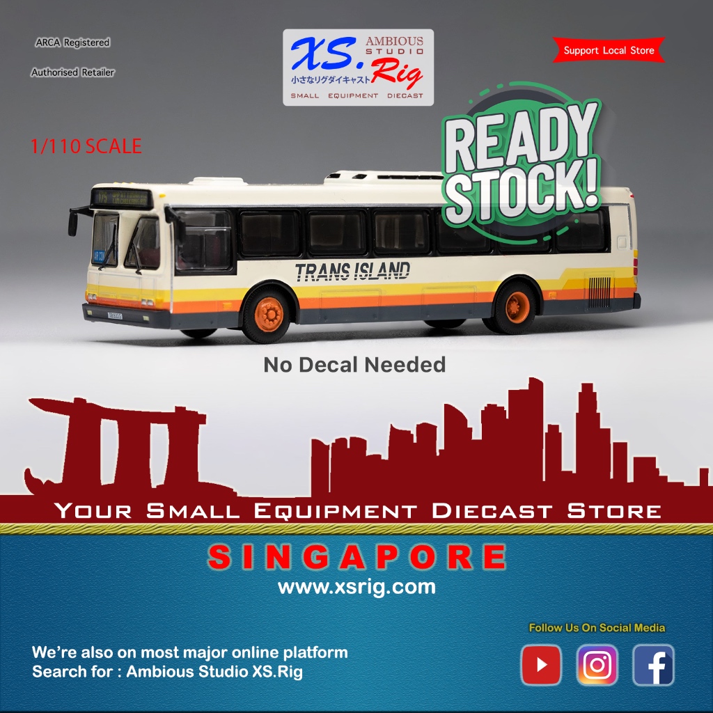 ∆ READY STOCK ∇ Diecast Toy Singapore Bus 1/110 TIBS N CSS Series ...
