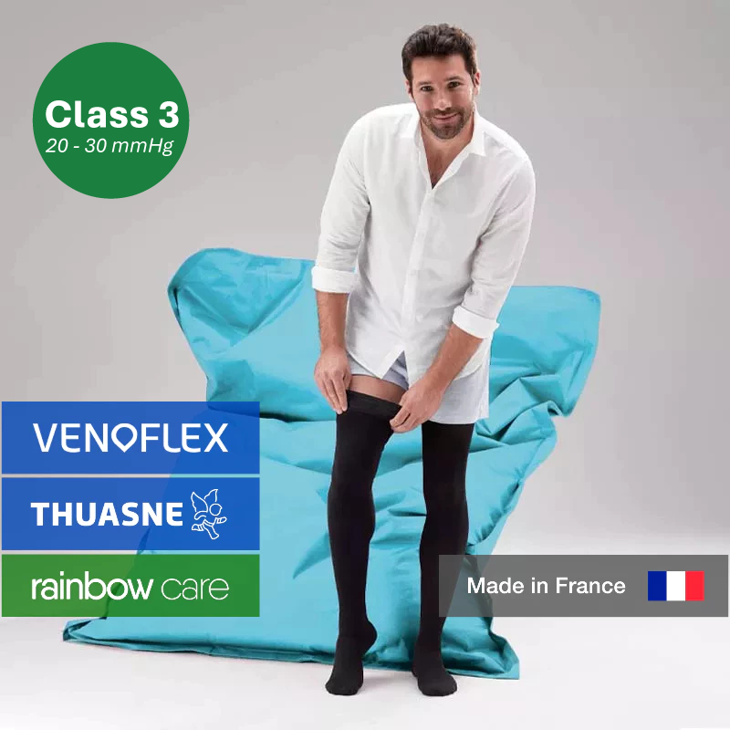 [SG STOCK] Thuasne Venoflex Elegance Men Medical Compression 3 Thigh ...