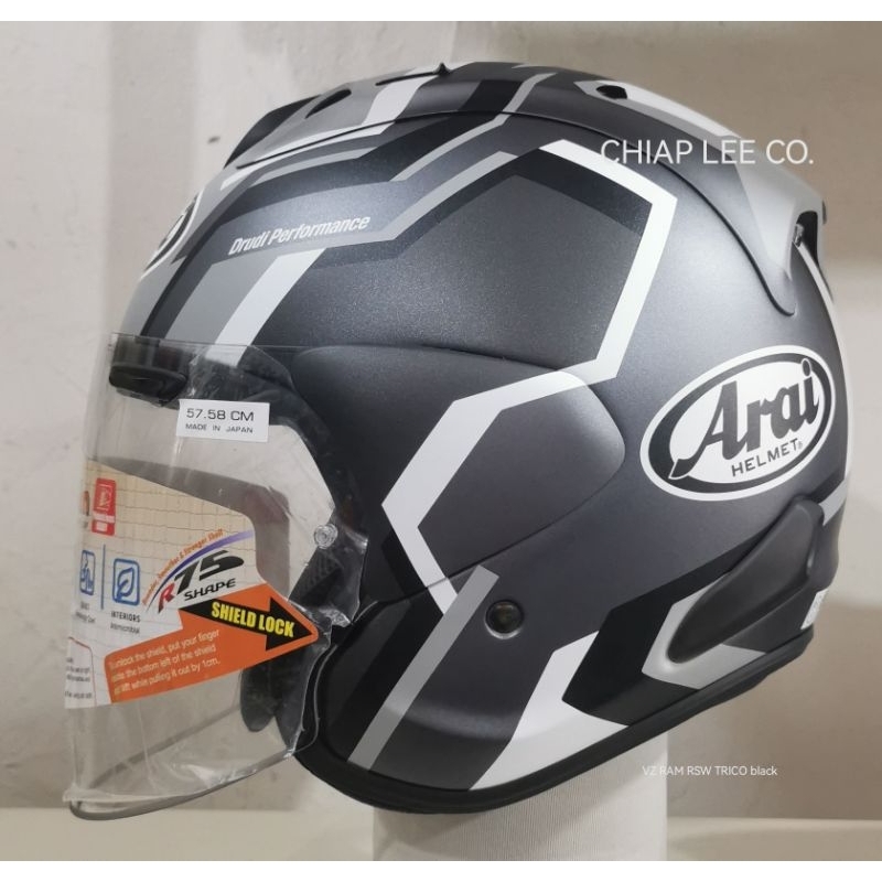 Arai VZ RAM RSW black (NEW) PSB Approved | Shopee Singapore