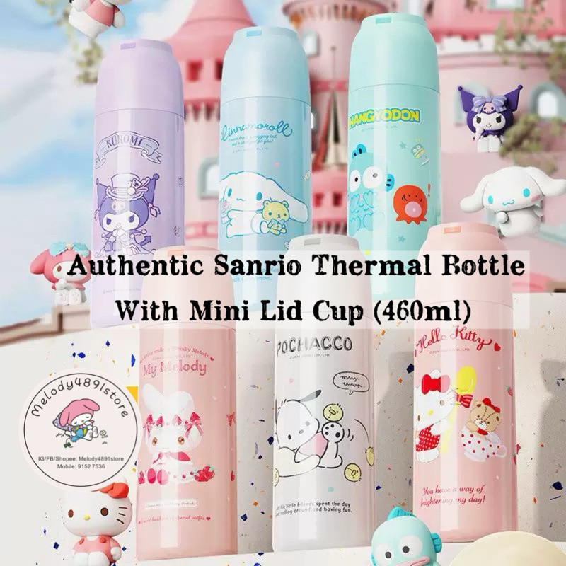 Authentic Sanrio Thermal Bottle SS316 With Mini Cup Insulated For Hot ...