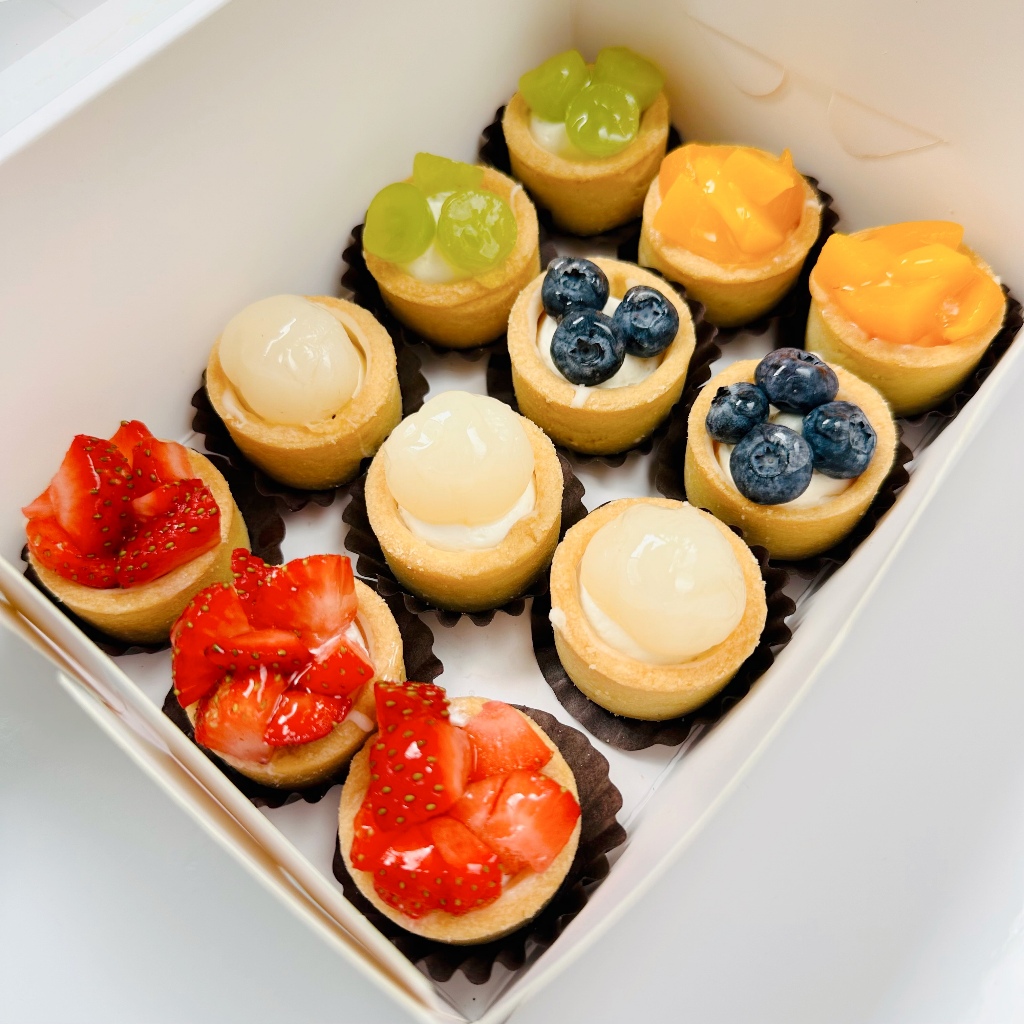 [Happy Cake] Mini Fruit Tarts | 24 pcs | Minibites | Dessert Platter ...