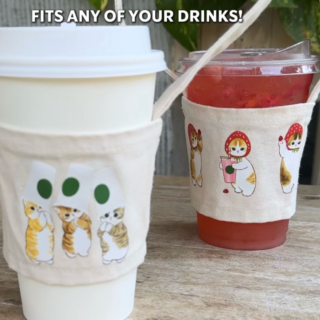 STARBUCKS X MOFUSAND + Cup Sleeve Reusable Christmas Gift Cat 2025 ...