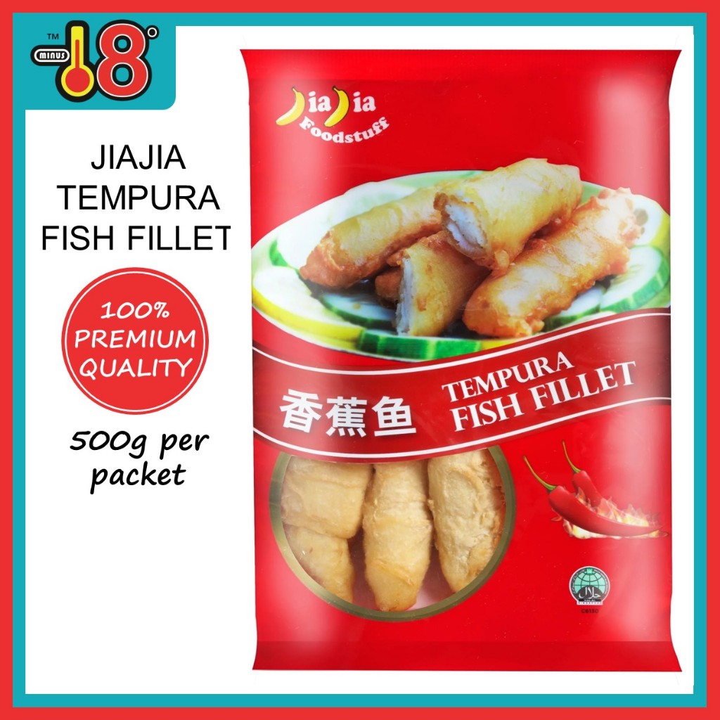 JiaJia Tempura Fish Fillet 500G Halal (PRICE FOR 2 PACKETS) | Shopee ...