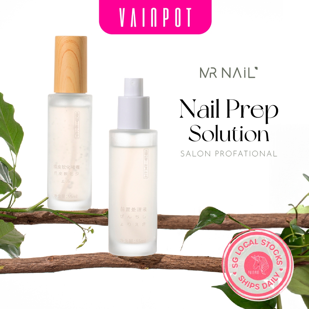 【Vainpot-SG】MR NAIL Nail Prep Solution and Cuticle Softener - 55ml ...
