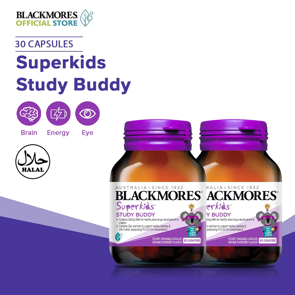 [Bundle of 2] Blackmores Superkids Study Buddy (30s). All-in-one ...