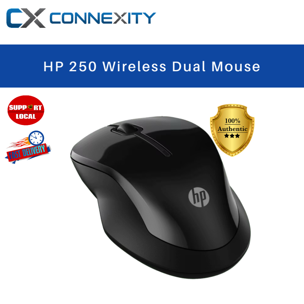 HP 250 Dual Mouse 6V2J7AA Dual Connection Mouse Optical Mouse Wireless ...