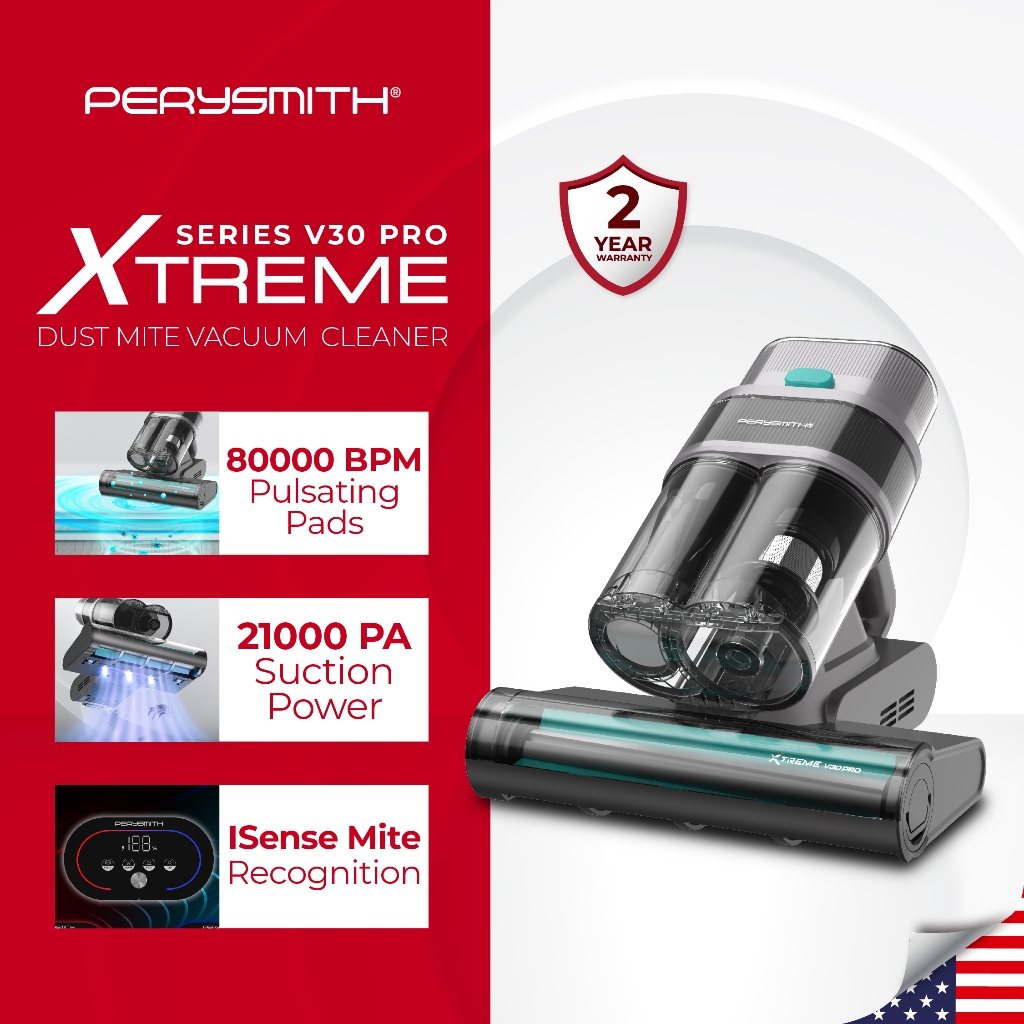 PerySmith UV Dust Mite Vacuum V10/V20/V30 Pro | Dust Mite Sensor ...