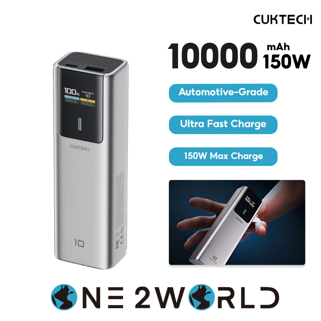 CUKTECH 10 PB100P 150W Ultra-Fast Charging Power Bank with Smart TFT ...