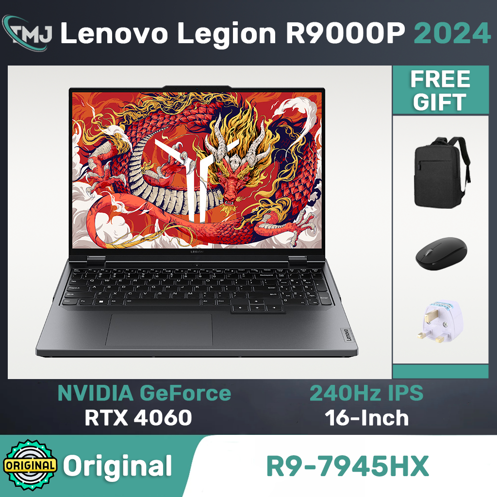 Lenovo Legion R9000P 2024 AMD Ryzen 9 7945HX RTX4060 16-inch 2.5K 240Hz Lenovo Legion Laptop ...