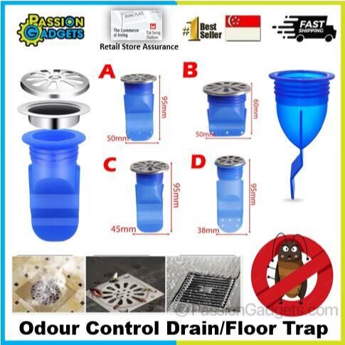 Odour Control Drain Trap Pipe Insect Metal Floor Sewer Bugs Repellent ...