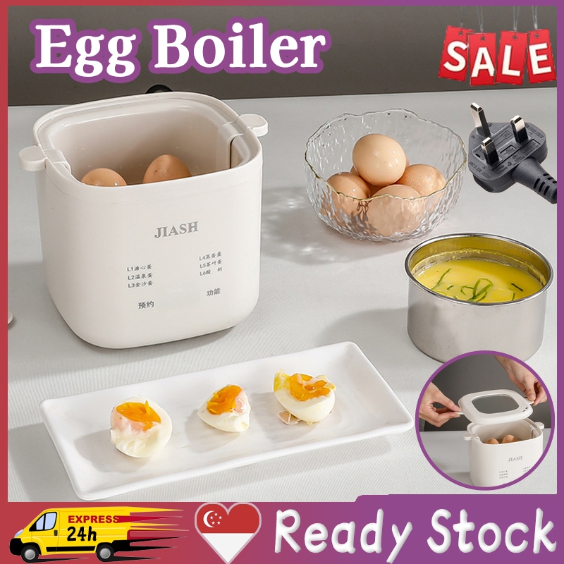 SG-Stock Smart Egg Boiler Automatic Power Off Egg Steamer Breakfast Pot ...