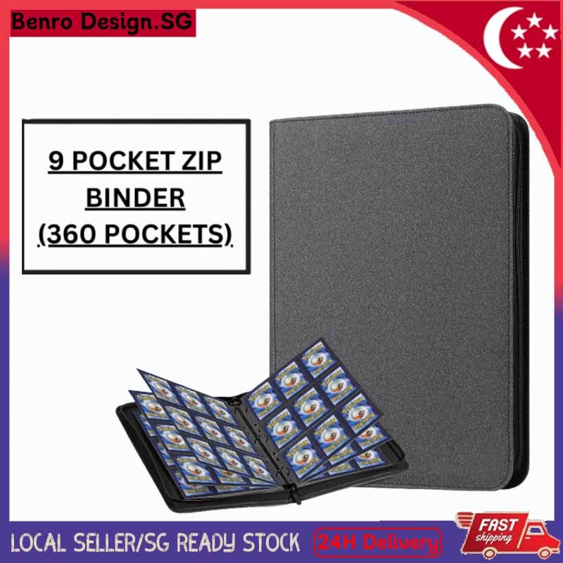 🇸🇬 [In Stock]pokemon card binderCard Binder - 9 Pocket Trading Card ...