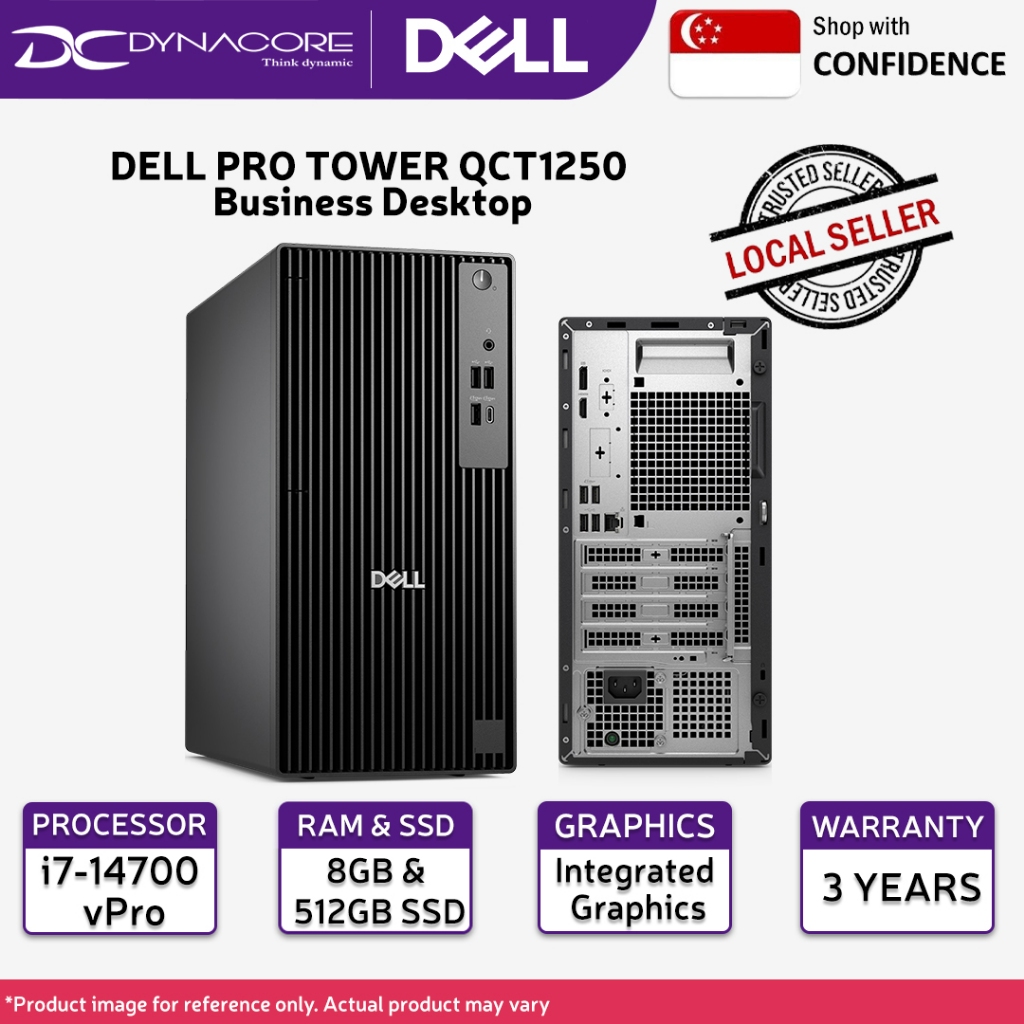 DELL PRO TOWER QCT1250 Business Desktop (Intel Core i7-14700 vPro® /8GB ...