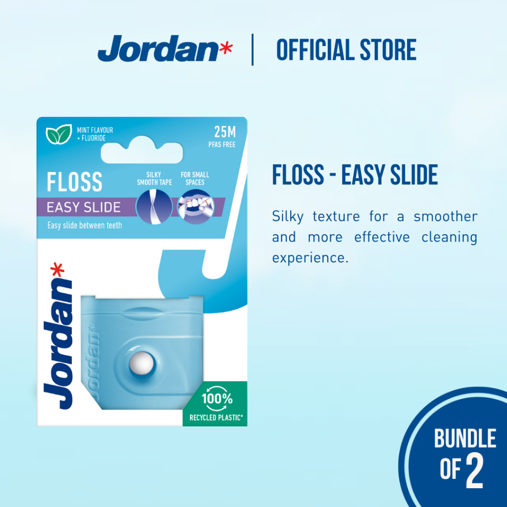 Jordan | Dental Floss - EASY SLIDE | Bundle of 2 | Shopee Singapore
