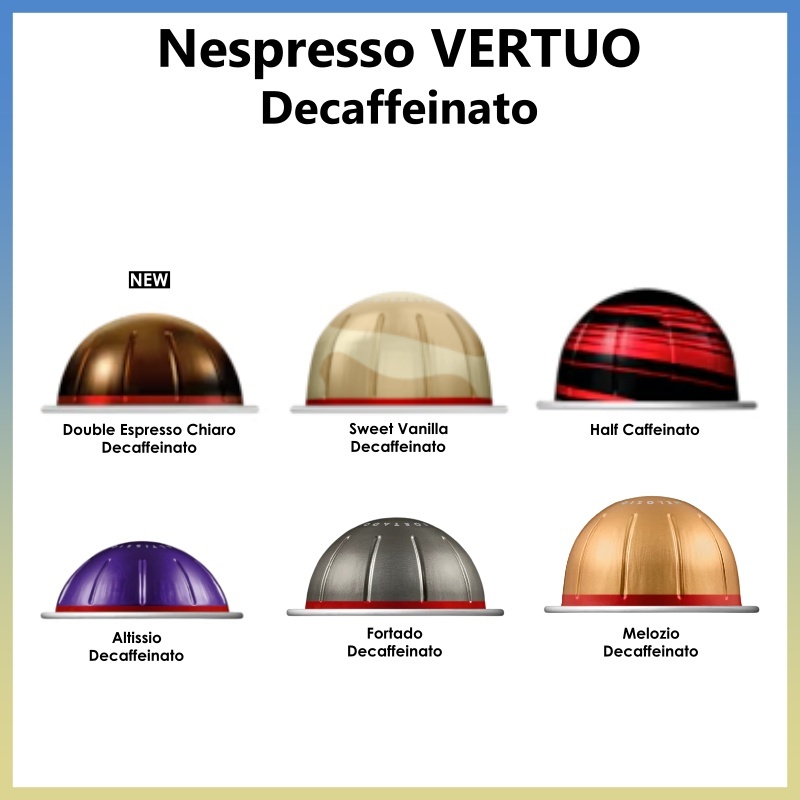 [Nespresso VERTUO] Vertuo Coffee Capsule - NEW Decaffeinato 3Flavors ...