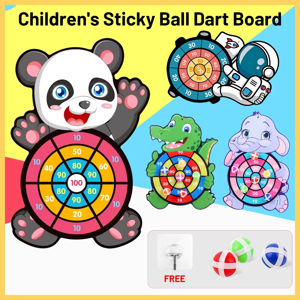 SG Children's Dart Ball Toys Sticky Ball Target Board Toys Educational ...