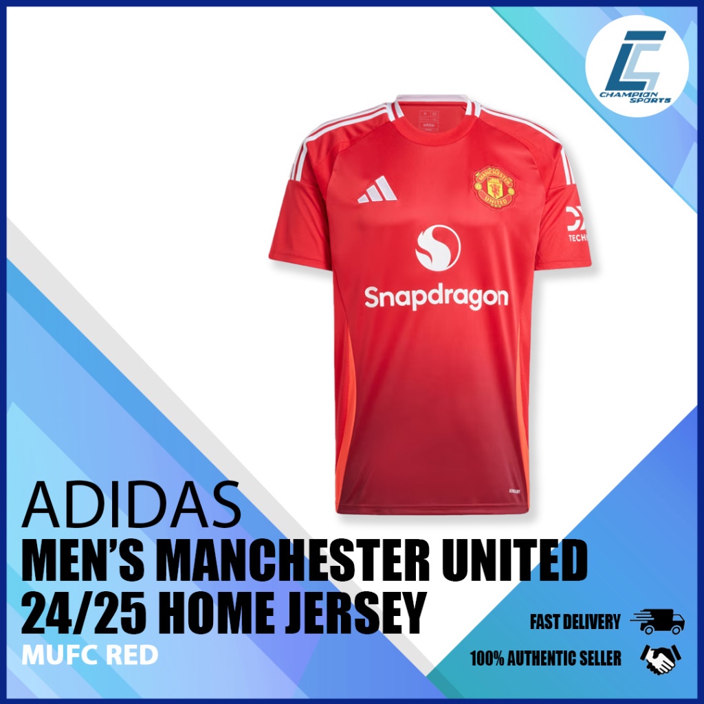 Adidas Men's Manchester United 24/25 Home Jersey (IU1397) (A2/RO ...