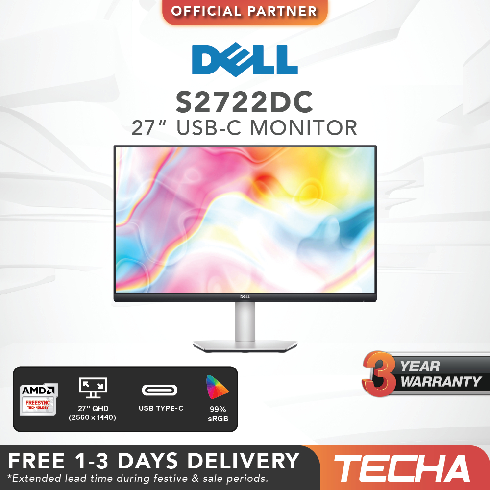Dell S2722DC / S2722QC | 27" | 75 Hz | 4ms | USB-C | IPS Monitor ...