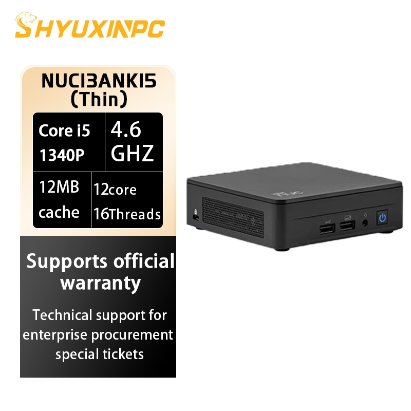Intel NUC13Pro Arena Canyon 13th Gen Core CPU Business Office Fan PC ...
