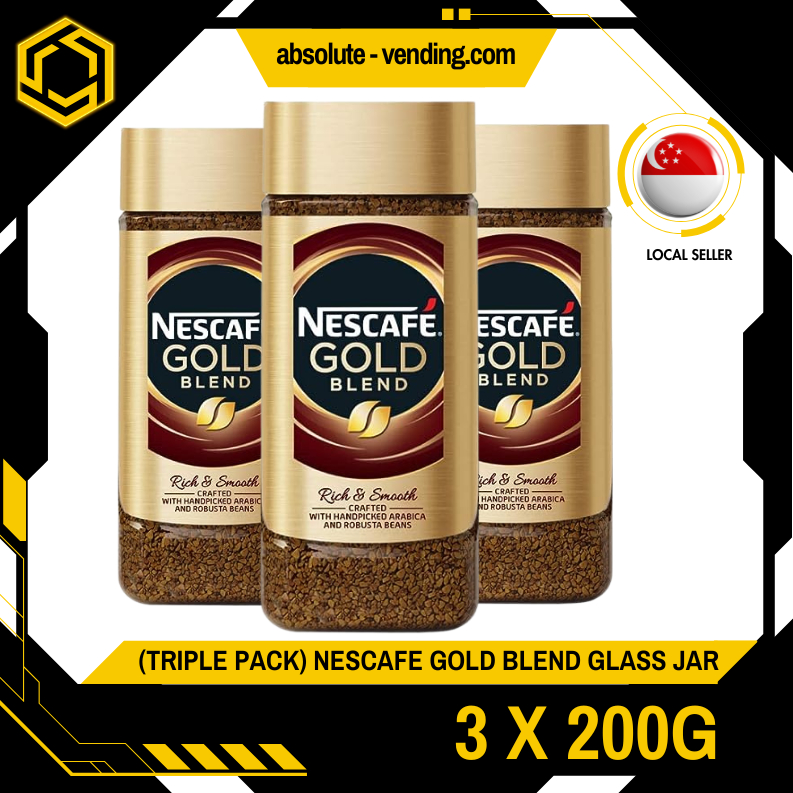 [TRIPLE PACK] NESTLE Nescafe Gold 200G X 3 (GLASS) | Shopee Singapore