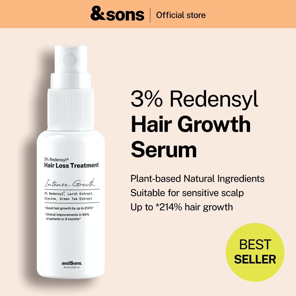andSons 3% Redensyl Hair Loss Treatment Serum (60ml) | Shopee Singapore