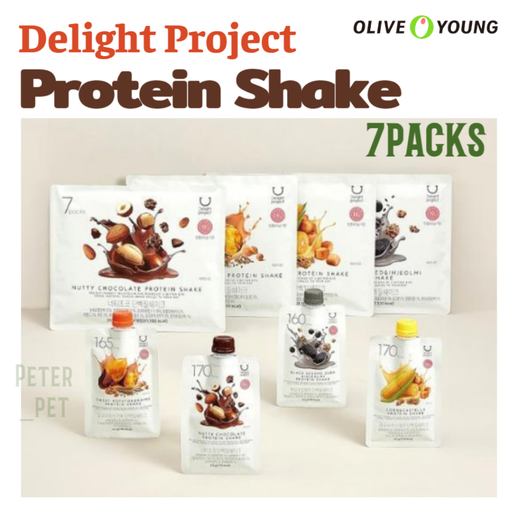 [Korea Delight Project] Protein Shake 45g x 7packs(Nutty chocolate ...