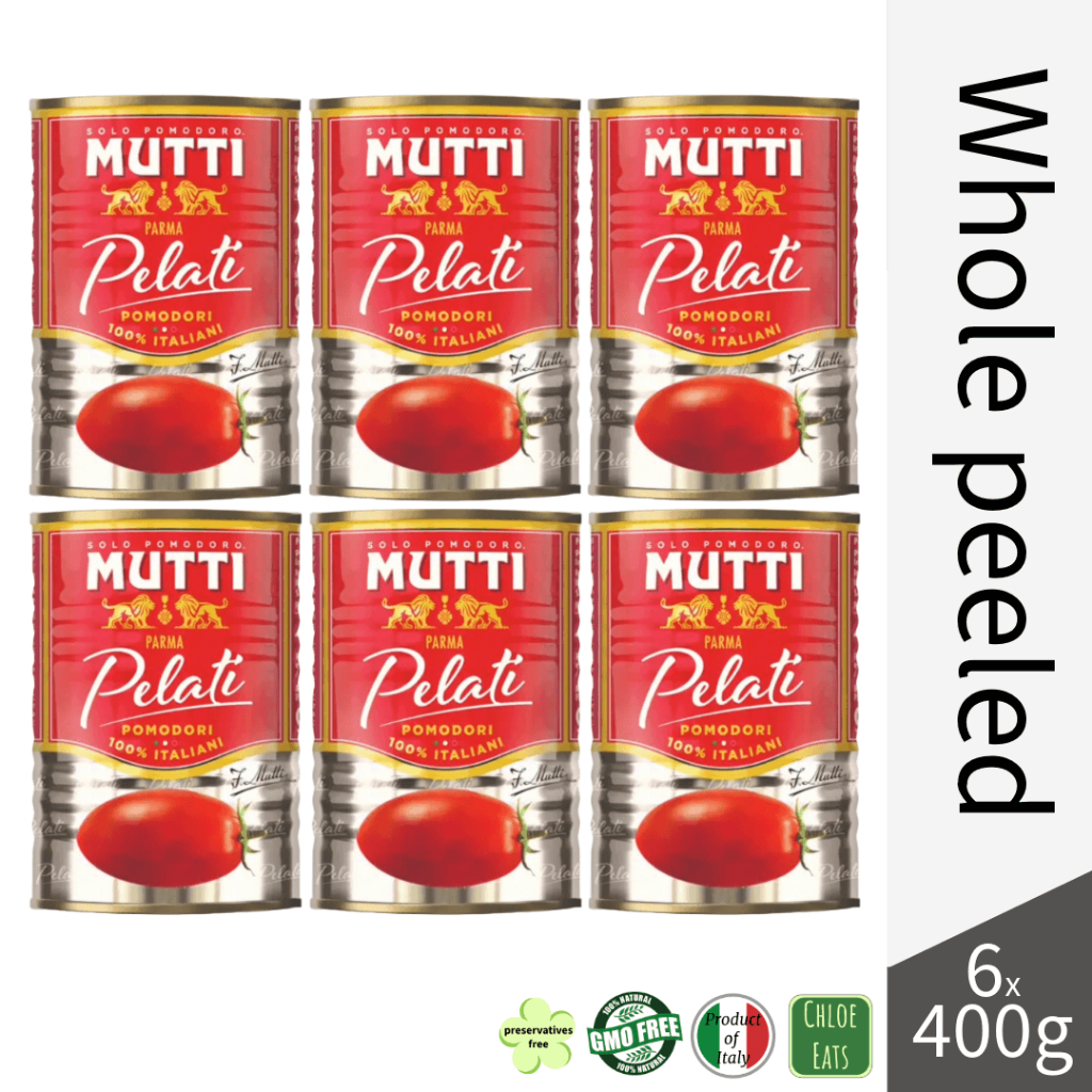 Mutti Italian Pomodori Pelati peeled tomatoes - Bundle 6x400g | Shopee ...
