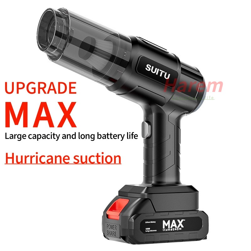 SUITU Handheld Blower Portable Vacuum Cleaner Air Blower Dust Cleaner MAX Long Battery Life ...