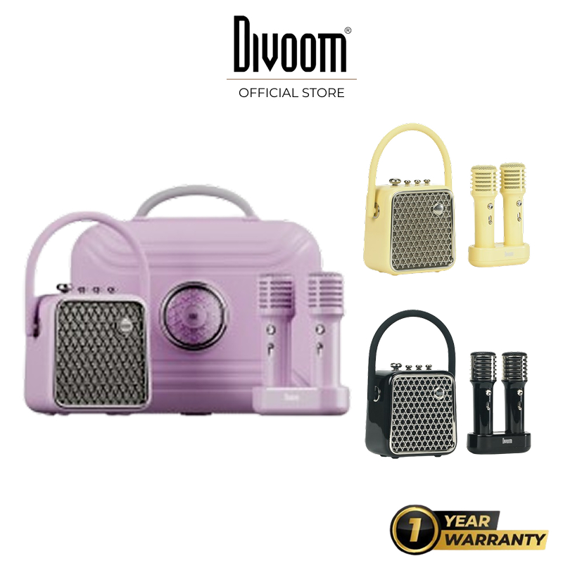 Divoom SongBird‑SE 18W Portable Karaoke Bluetooth Speaker – Dual ...